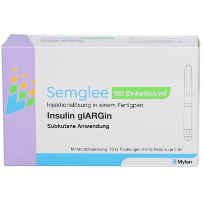 SEMGLEE 100 E/ml Injektionslösung i.e.Fertigpen 10x3 ml mit dem E ...