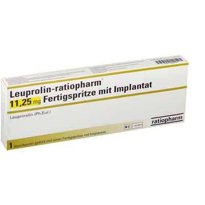 Leuprolin-ratiopharm® 11,25 mg 1 St mit dem E-Rezept kaufen - Shop Apotheke