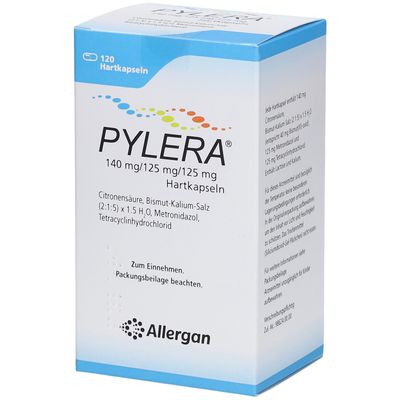 Pylera 140 mg/125 mg/125 mg 120 St mit dem E-Rezept kaufen - Shop Apotheke
