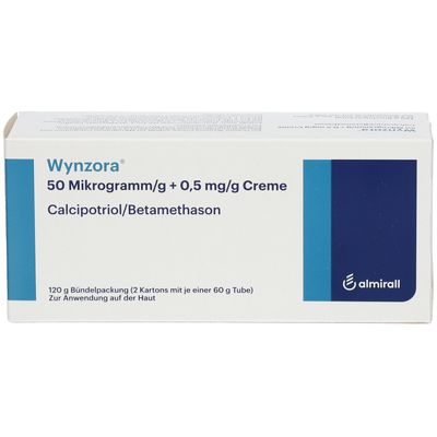 WYNZORA 50 Mikrogramm/g + 0,5 mg/g Creme 2x60 g mit dem E-Rezept kaufen ...
