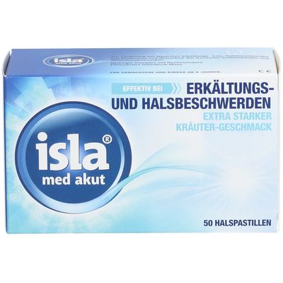 isla med akut Halspastillen bei Halsschmerzen und Erkältung 50 St ...