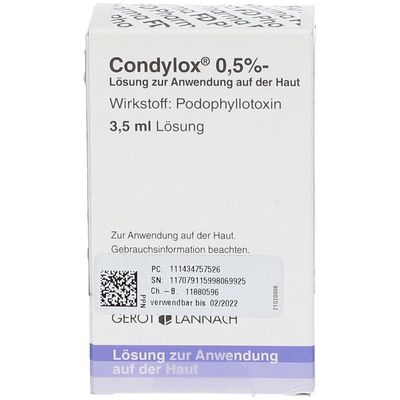Condylox 5 mg/1 ml 3,5 ml mit dem E-Rezept kaufen - Shop Apotheke