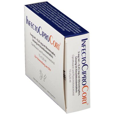 InfectoCiproCort® 3 mg/ml + 0,25 mg/ml 15x0,25 ml mit dem E-Rezept ...