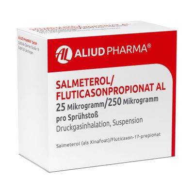 Salmeterol/Fluticasonpropionat AL 25 µg/250 µg 3 St mit dem E-Rezept ...