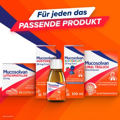 MUCOSOLVAN 1x täglich Retardkapseln Schleimlöser bei Husten 50 St ...