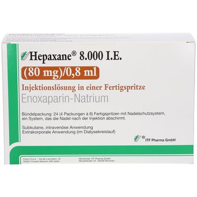 Hepaxane® 8.000 I.E. 80 mg/0,8 ml 24 St mit dem E-Rezept kaufen - Shop ...
