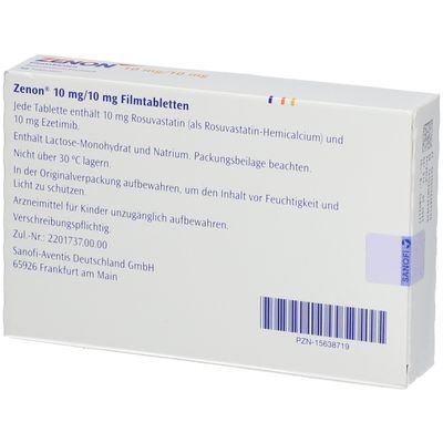 ZENON 10 mg/10 mg Filmtabletten 30 St mit dem E-Rezept kaufen - Shop ...