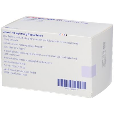 ZENON 40 mg/10 mg Filmtabletten 100 St mit dem E-Rezept kaufen - Shop ...