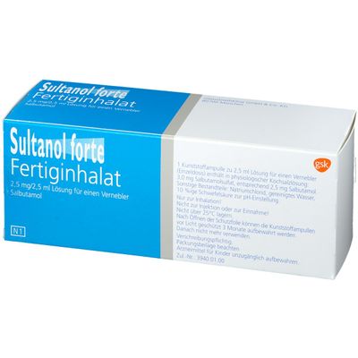 Sultanol® forte 2,5 mg/2,5 ml 60 St mit dem E-Rezept kaufen - Shop Apotheke