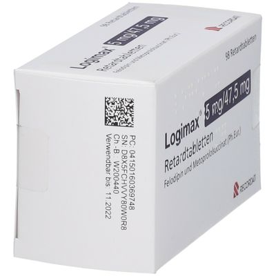 Logimax® 5 mg/47,5 mg Retard 98 St mit dem E-Rezept kaufen - Shop Apotheke