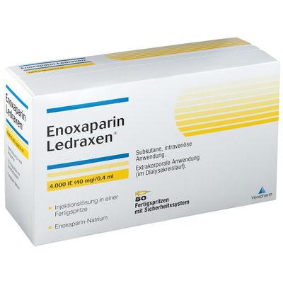 Enoxaparin Ledraxen® 4.000 IE 40 mg/0,4 ml 50 St mit dem E-Rezept ...