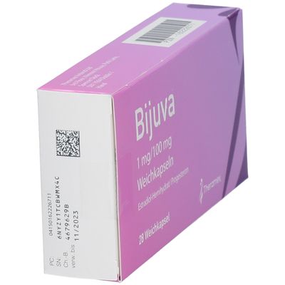 BIJUVA 1 mg/100 mg Weichkapseln 28 St mit dem E-Rezept kaufen - Shop ...