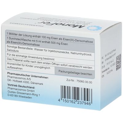 MonoFer® 100 mg/ml 2x5 ml mit dem E-Rezept kaufen - Shop Apotheke