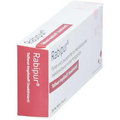 RABIPUR Plv.+LM z.Her.e.Injektionslsg.i.Fertigspr. 1 St mit dem E ...