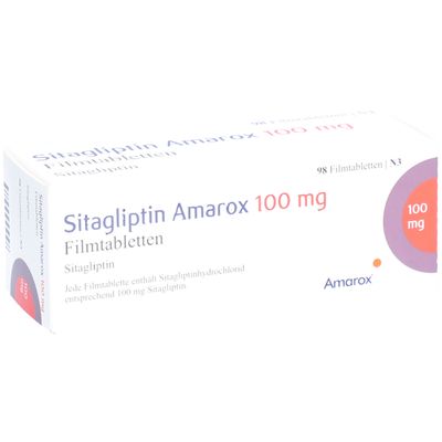 SITAGLIPTIN Amarox 100 mg Filmtabletten 98 St mit dem E-Rezept kaufen ...