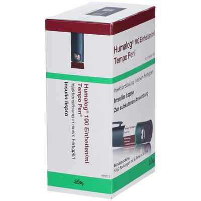 HUMALOG 100 E/ml Tempo Pen Inj.-Lsg.i.e.Fertigpen 10x3 ml mit dem E ...