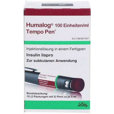 HUMALOG 100 E/ml Tempo Pen Inj.-Lsg.i.e.Fertigpen 10x3 ml mit dem E ...