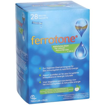 ferrotone® Natürliches Eisen Apfel 28x25 ml - Shop Apotheke
