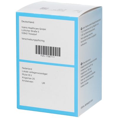 SITAGLIPTIN Metformin-HCl Mylan 50 mg/1000 mg FTA 196 St mit dem E ...