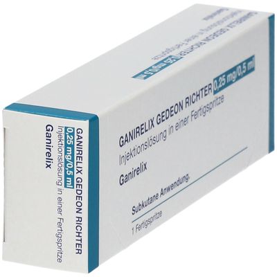 GANIRELIX Gedeon Richter 0,25mg/0,5ml Inj.-Lsg.FS 1 St mit dem E-Rezept ...
