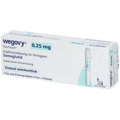 WEGOVY 0,25 mg FlexTouch Injektionslsg.Fertigpen 1x1,5 ml mit dem E-Rezept kaufen - Shop Apotheke