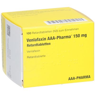 VENLAFAXIN AAA-Pharma 150 mg Retardtabletten 100 St mit dem E-Rezept kaufen - Shop Apotheke