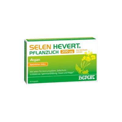 Selen Hevert Pflanzlich 200 µg 60 St - Shop Apotheke