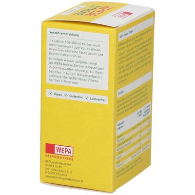 WEPA HEISSE ZITRONE 10x10 g - Shop Apotheke
