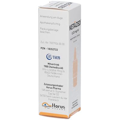 Ketazed® 0,25 mg/ml Augentropfen, Lösung 1x10 ml - Shop Apotheke
