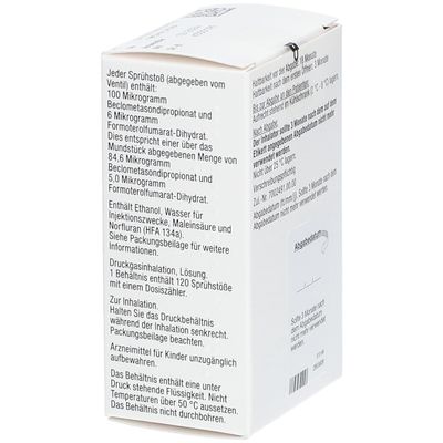 AFORBE 100 µg/6 µg 120 Hub Dosieraerosol 1 St mit dem E-Rezept kaufen ...