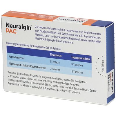 Neuralgin® PAC 20 St - Shop Apotheke
