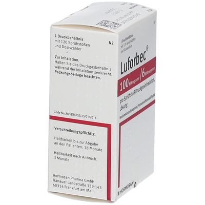 LUFORBEC 100 µg/6 µg 120 Hub Dosieraerosol 1 St mit dem E-Rezept kaufen ...