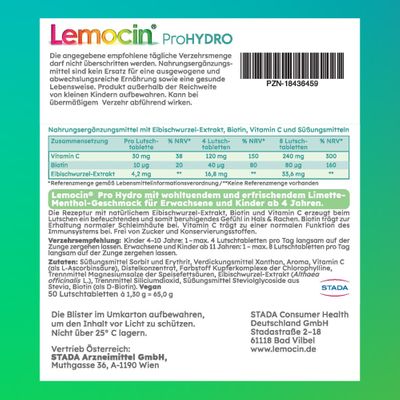 Lemocin® ProHYDRO für zwischendurch – Lutschtabletten mit Vitamin C ...