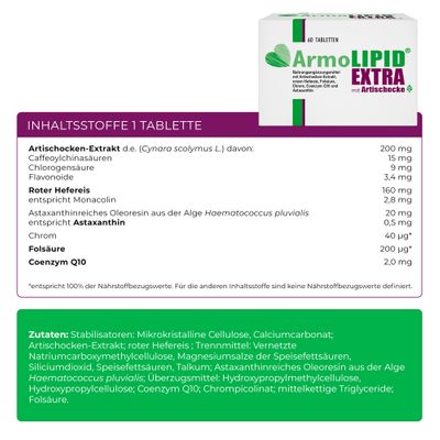 ArmoLIPID® EXTRA mit Artischocke 60 St - Shop Apotheke