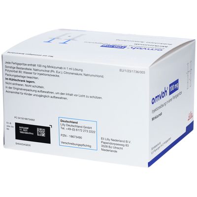 OMVOH 100 mg Injektionslösung i.e.Fertigspritze 6 St mit dem E-Rezept ...