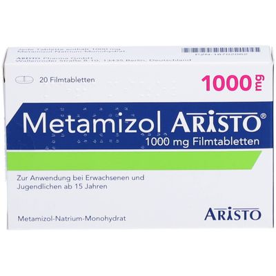 METAMIZOL Aristo 1000 mg Filmtabletten 20 St mit dem E-Rezept kaufen ...
