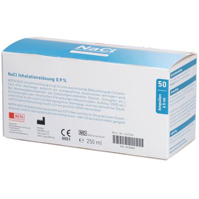 WEPA NaCl Inhalationslösung 50x5 ml - Shop Apotheke