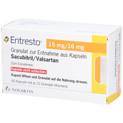 ENTRESTO 15 mg/16 mg Gran.z.Entnahme aus Kaps. 60 St mit dem E-Rezept ...