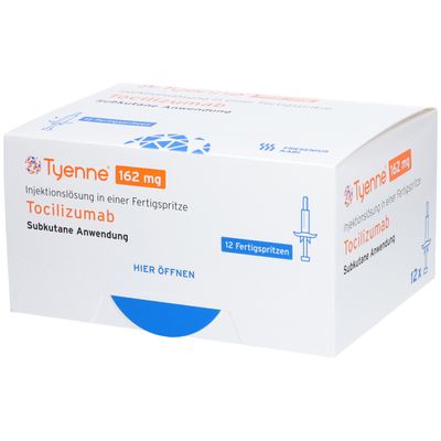 TYENNE 162 mg/0,9 ml Inj.-Lösung i.e.Fertigspr. 12 St mit dem E-Rezept ...