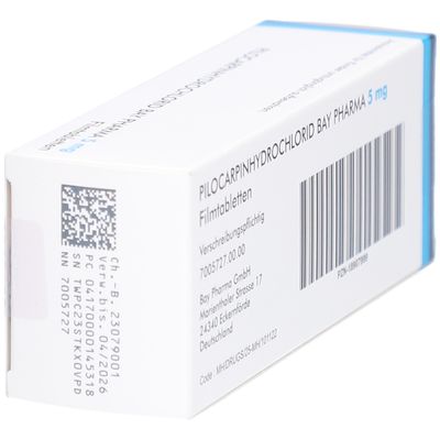 PILOCARPINHYDROCHLORID Bay Pharma 5 mg Filmtabl. 84 St mit dem E-Rezept kaufen - Shop Apotheke