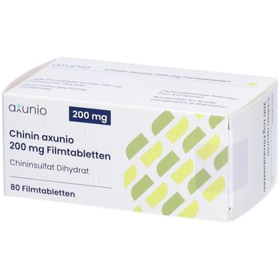 CHININ axunio 200 mg Filmtabletten 80 St mit dem E-Rezept kaufen - Shop ...