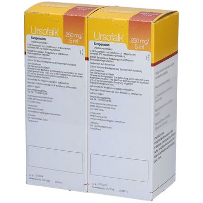 URSOFALK 250 mg/5 ml Suspension 500 ml mit dem E-Rezept kaufen - Shop ...