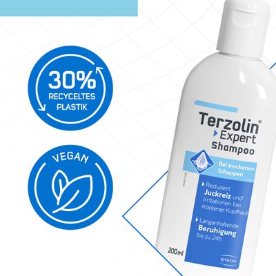 Terzolin® Expert Schuppen-Shampoo bei trockener Kopfhaut, Juckreiz und ...