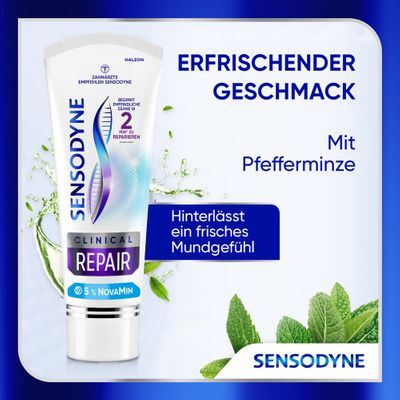 Sensodyne Clinical REPAIR, Zahnpasta für empfindliche Zähne, mit 5 % ...