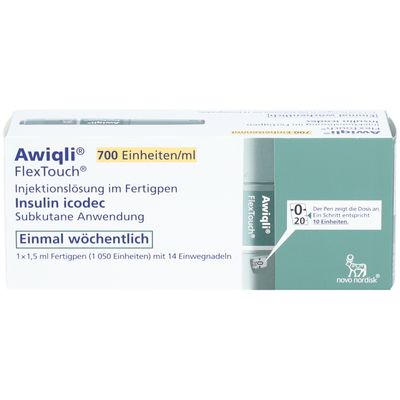 AWIQLI 700 E/ml Inj.-Lsg.Fertigpen 1050 E/+14 Nad. 1x1,5 ml mit dem E ...