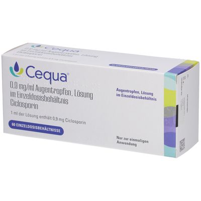 CEQUA 0,9 mg/ml Augentropfen Lsg.i.Einzeldosisbeh. 60 St mit dem E-Rezept kaufen - Shop Apotheke