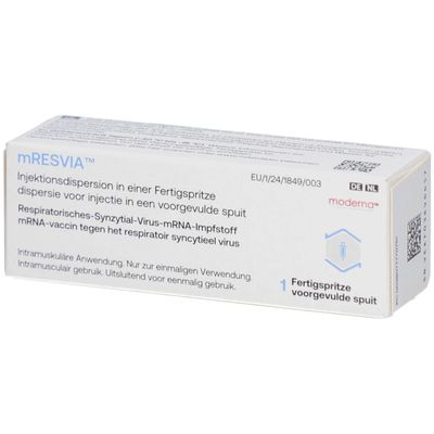 MRESVIA Injektionsdispersion i.e.Fertigspritze 1x0,5 ml mit dem E ...
