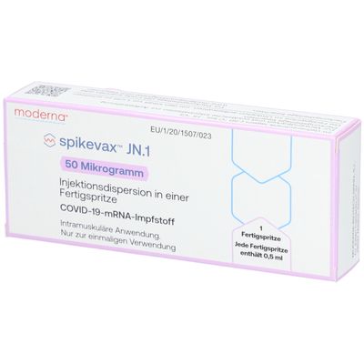SPIKEVAX JN.1 50 µg Inj.-Dispersion Fertigspritze 1x0,5 ml mit dem E ...
