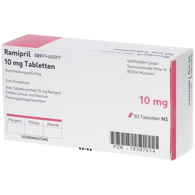 RAMIPRIL 089PHARM 10 mg Tabletten 50 St mit dem E-Rezept kaufen - Shop ...