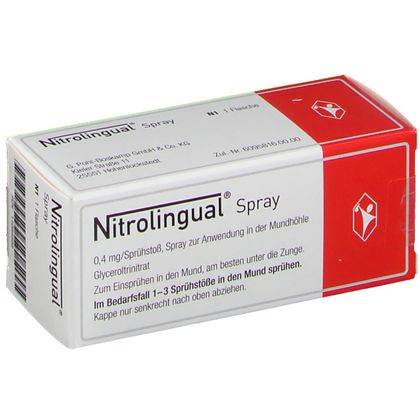 Nitrolingual® Spray 0,4 mg/Sprühstoß 18,3 g - shop-apotheke.com